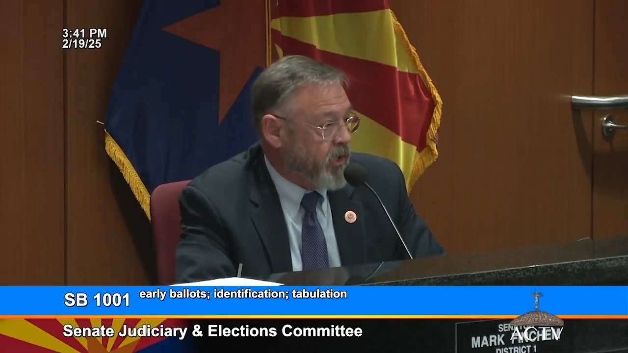 Senator Mark Finchem - Mark Finchem Explains Vote For SB 1001 Election ...